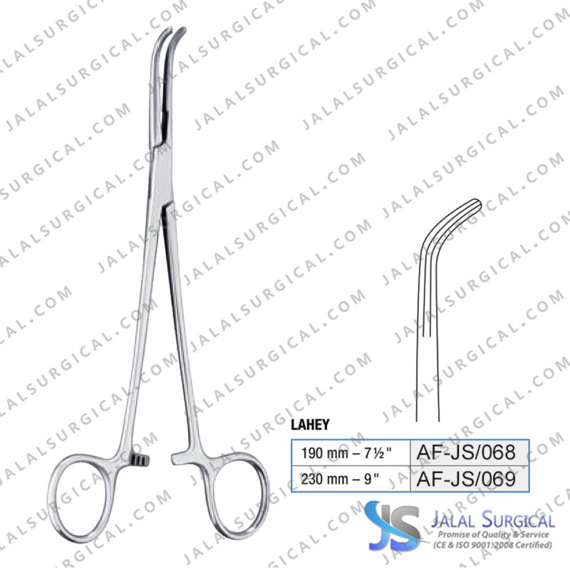 Mcquigg Mixter Clamps 220 mm Curved - Jalal Surgical