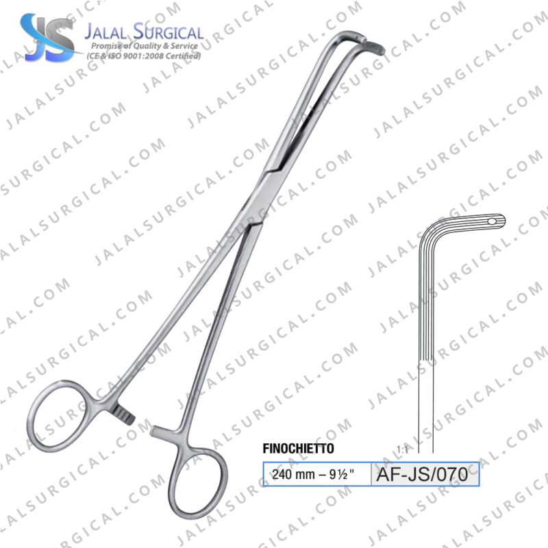 Mcquigg Mixter Clamps 220 mm Curved - Jalal Surgical